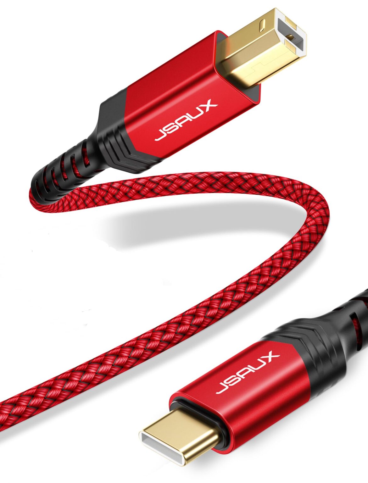 JSAUX USB C to USB B Printer Cable Review 2026: Durable Nylon Braided ...
